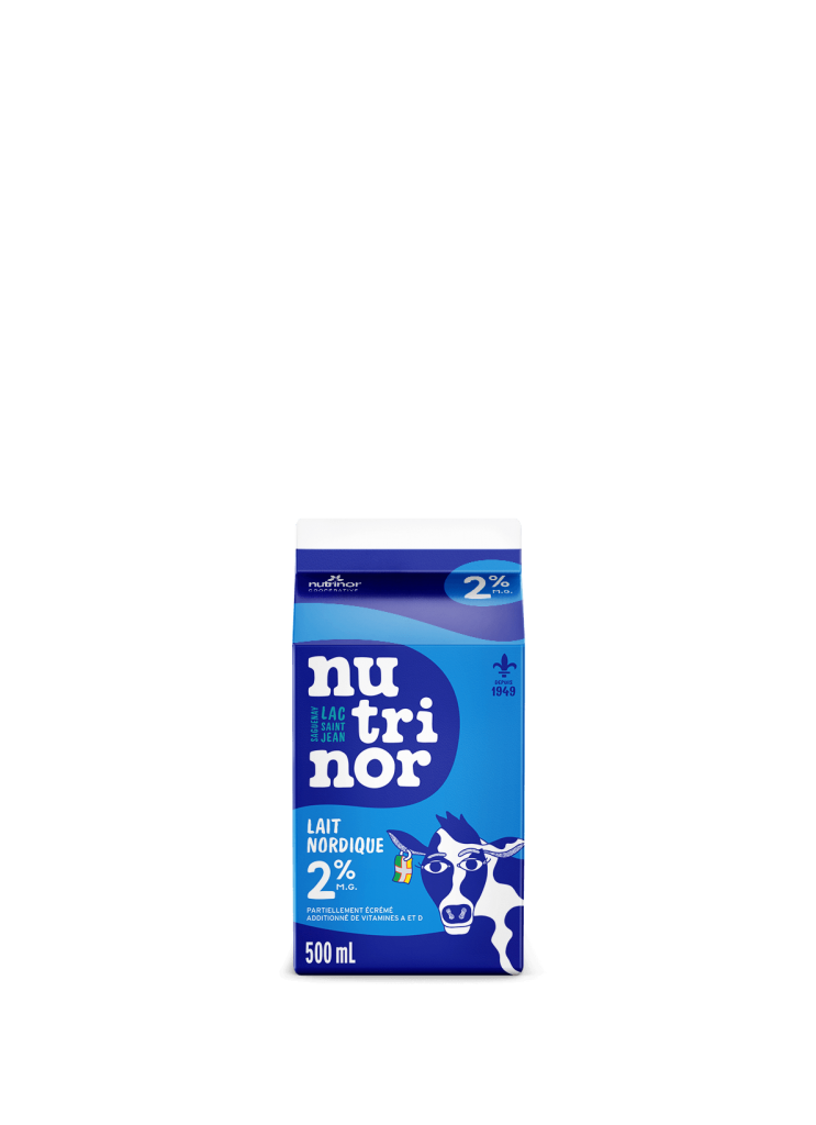 Lait NordiqueMC 2% - Produits Laitiers Nutrinor