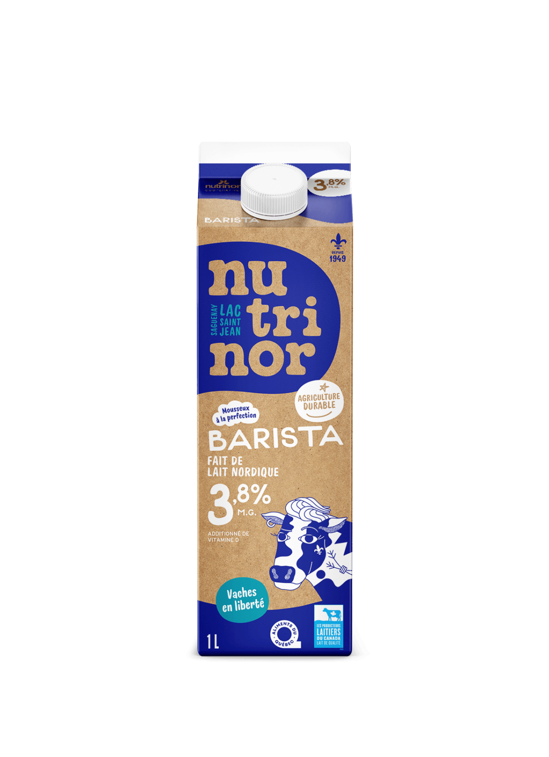 Notre lait à café Barista – Produits Laitiers Nutrinor
