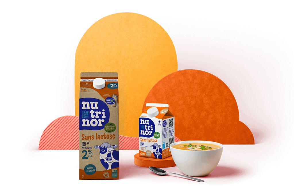 Nos Laits sans lactose | Lait sans lactose Nutrinor